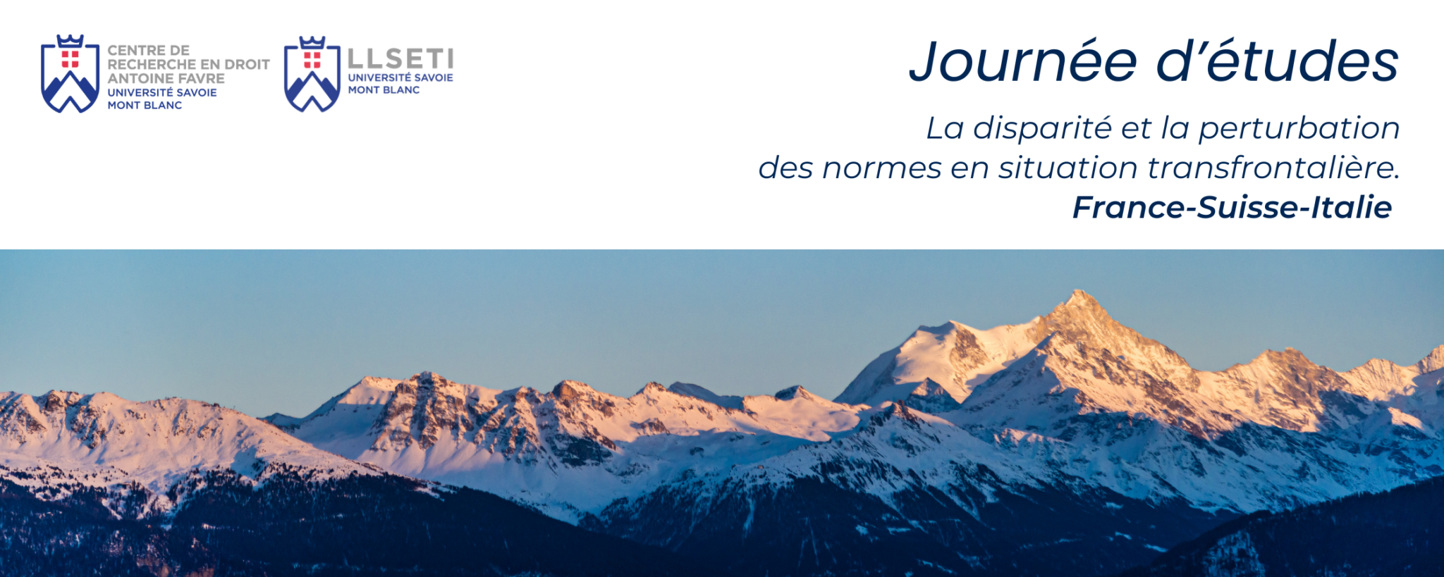 Journée d’études : France-Suisse-Italie » | Faculté de droit de l'USMB